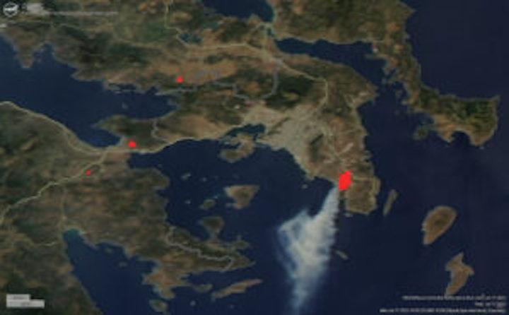Φωτιές ΒΑΛΤΕΣ: Δορυφορικοί χάρτες της NASA δείχνουν το ΠΡΑΓΜΑΤΙΚΟ ...